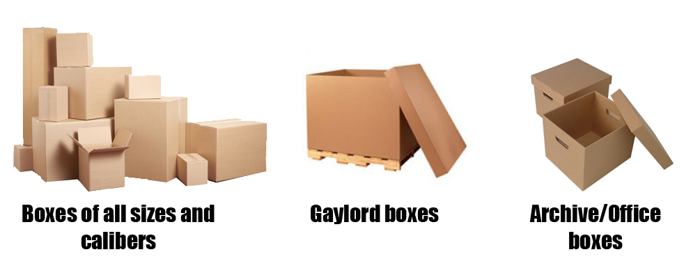 Cardboard boxes and cardboard packaging - Boxes, products and services